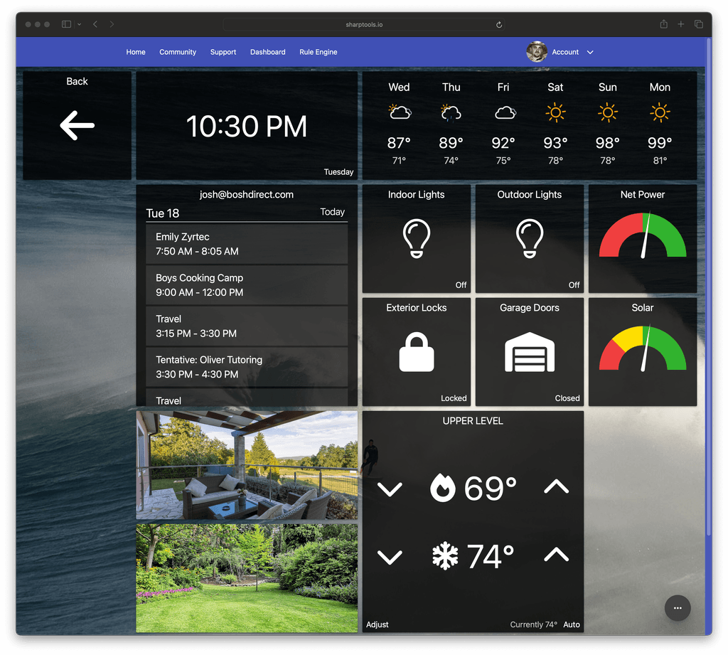 Dashboards: Your Smart Home Command Center | SharpTools