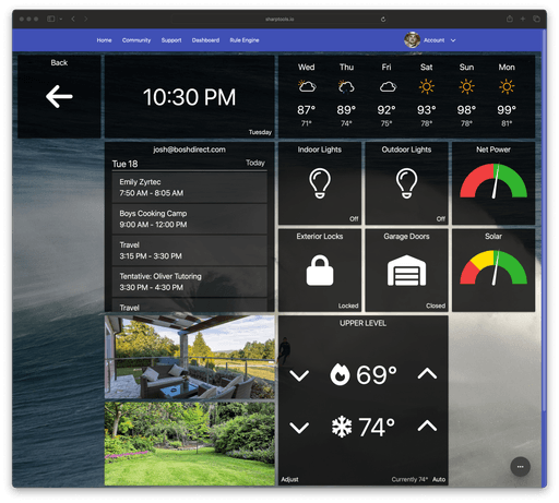 Dashboards: Your Smart Home Command Center | SharpTools
